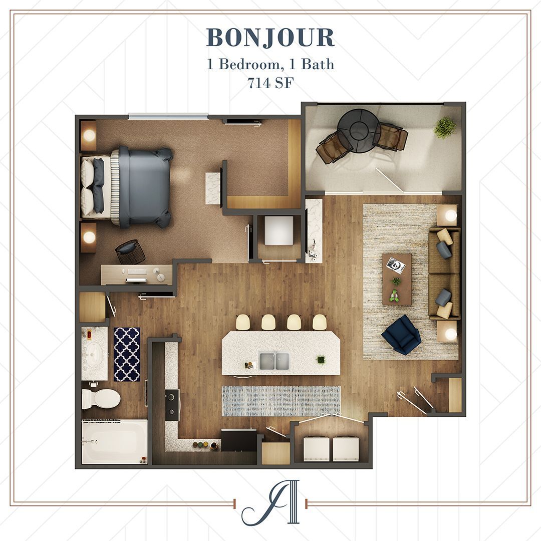 Apartment Floorplans in Burleson, TX | Auberge of Burleson